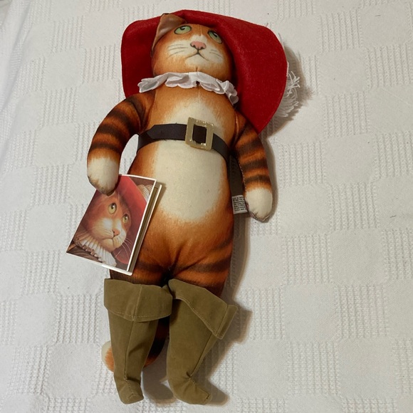 Design Farm Inc | Toys | Nwt Vintage 996 Puss In Boots Cat Plush Doll ...